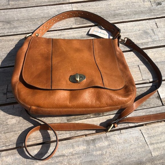Sundance | Bags | New Flap Bag In Cognac Leather From Sundance | Poshmark